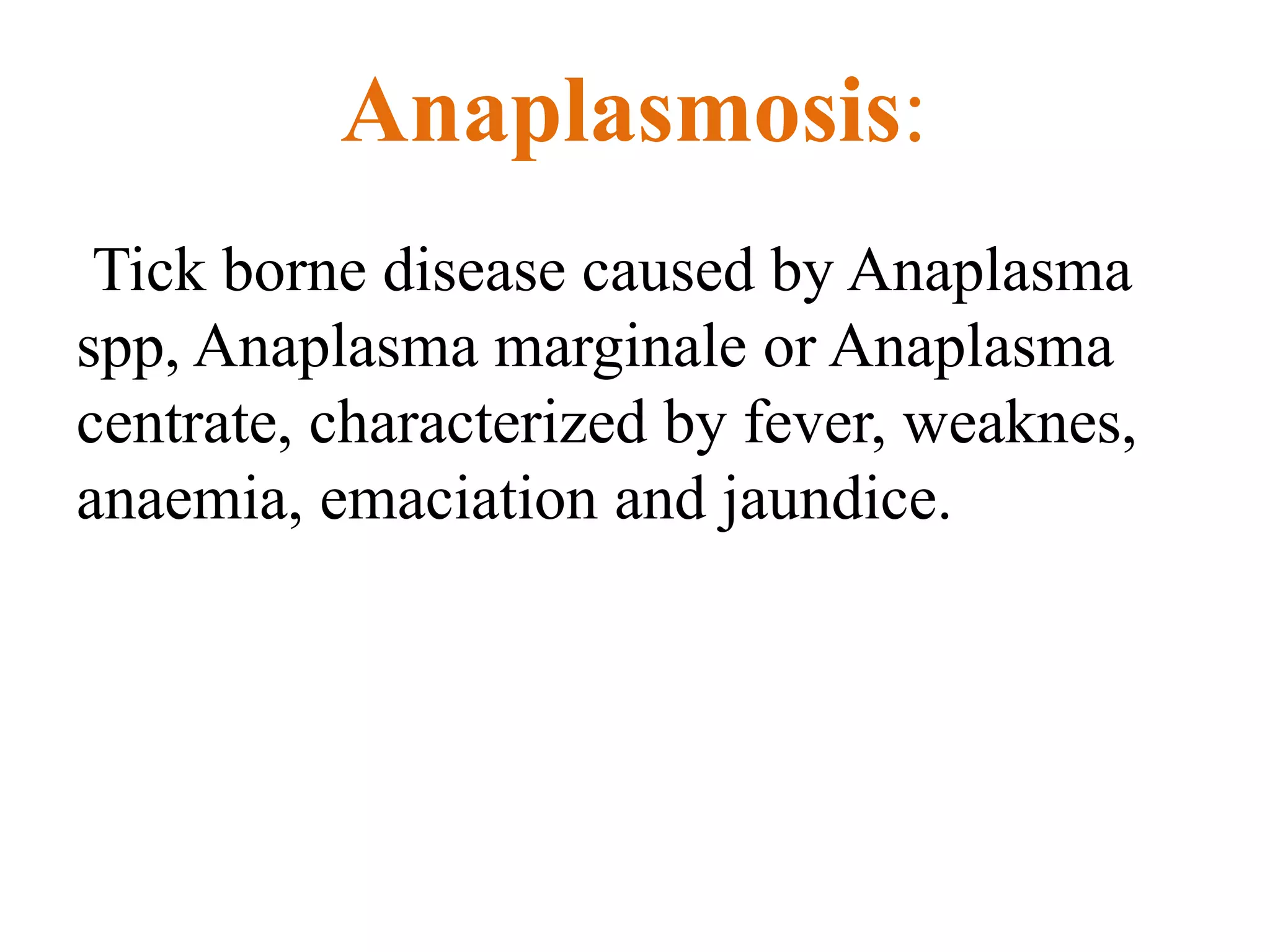 Anaplasmosis | PDF