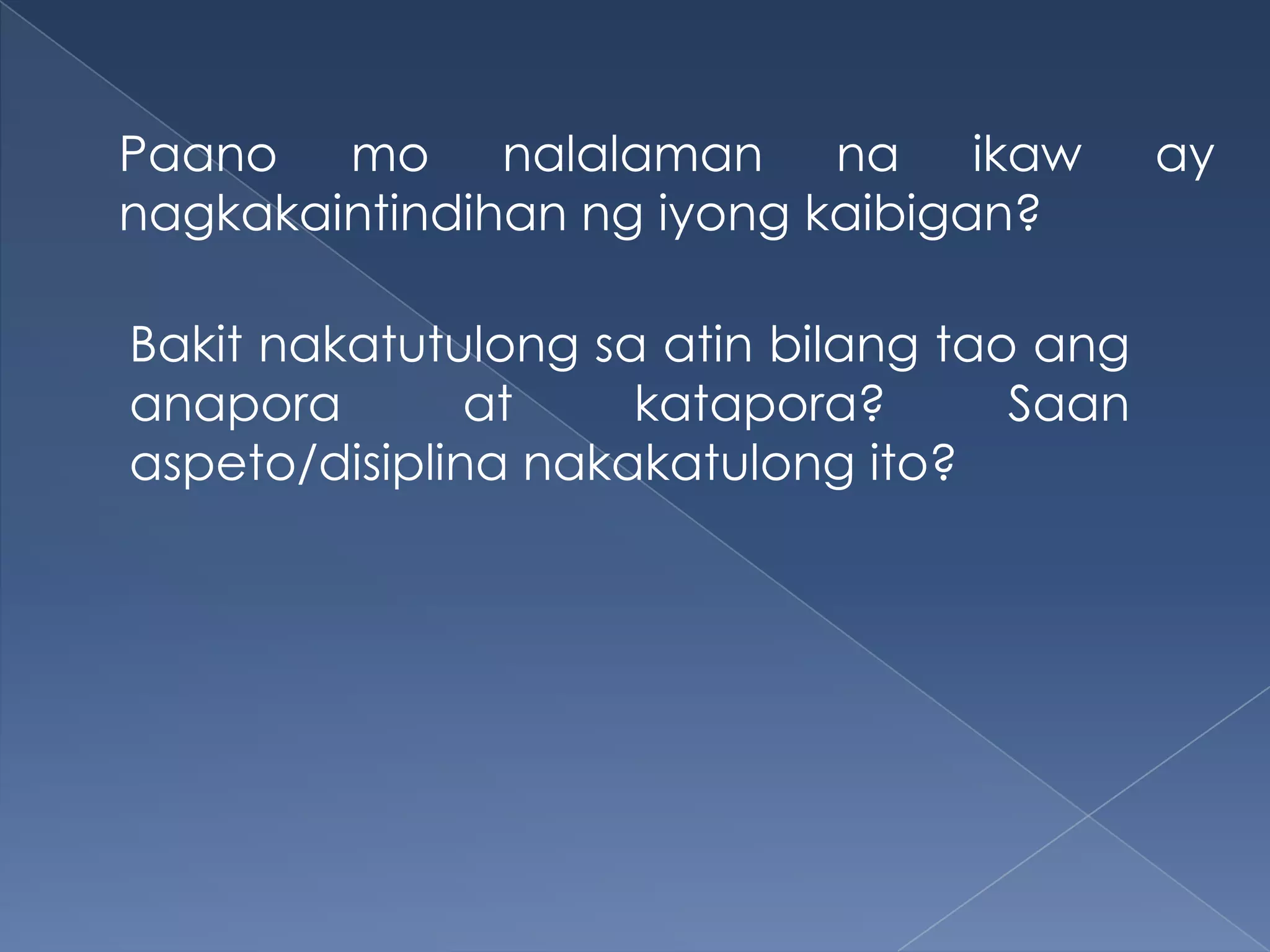 Anapora at katapora | PPTX