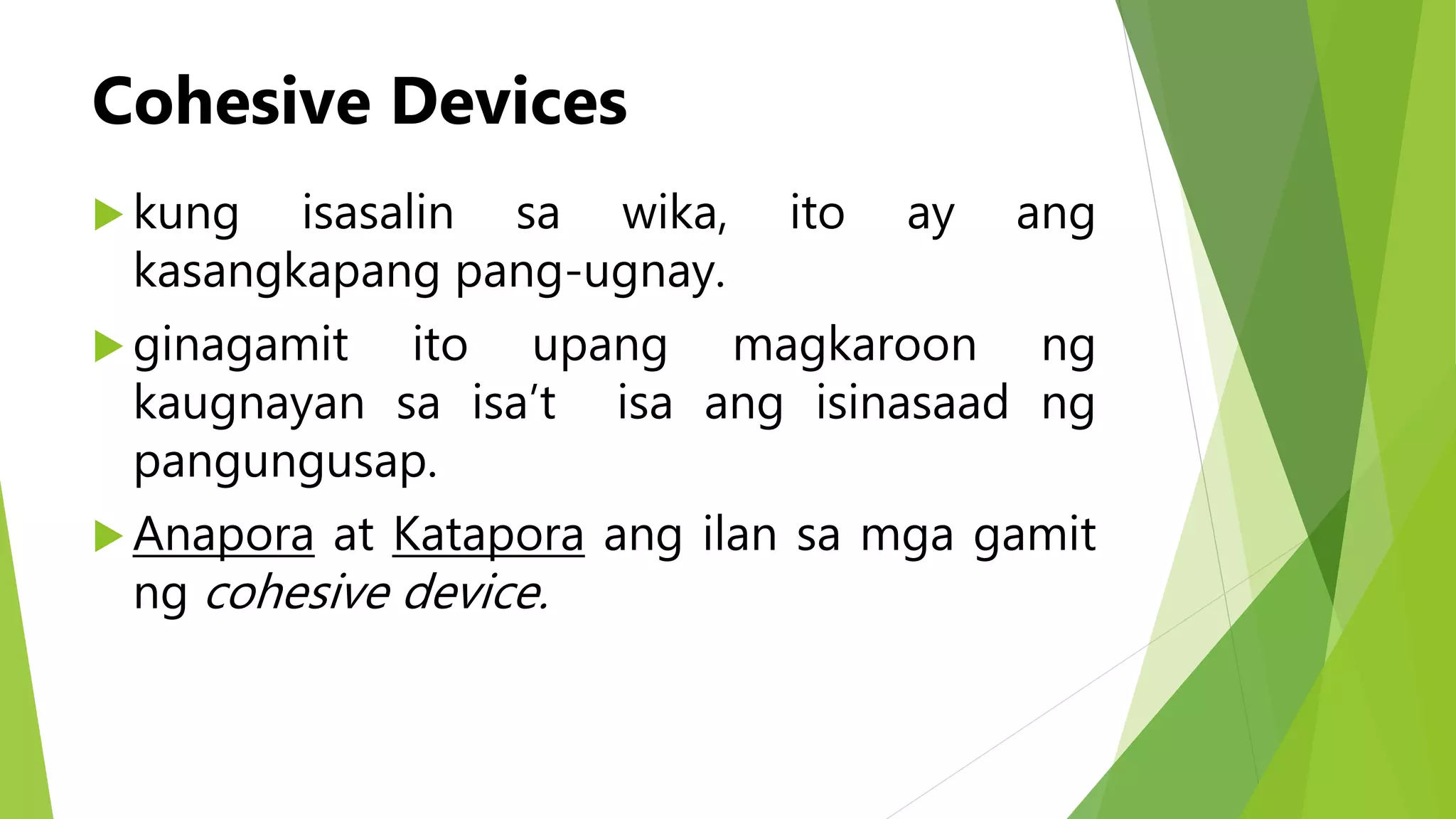 Anapora at katapora | PPTX