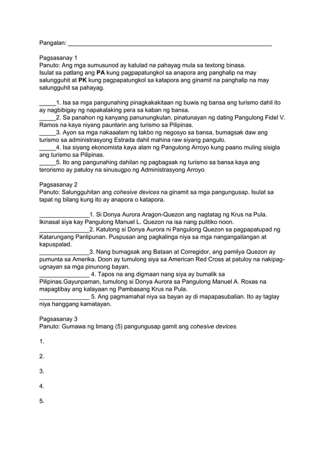 Anapora Katapora pagsasanay.docx