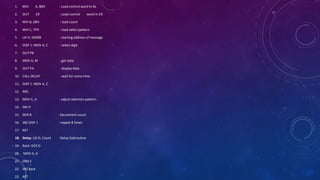 An application of 8085 register interfacing with LED | PPTX