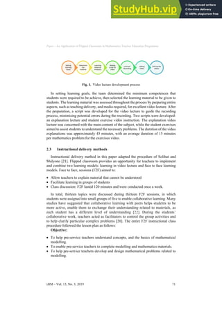 An Application Of Flipped Classroom In Mathematics Teacher Education Programme | PDF