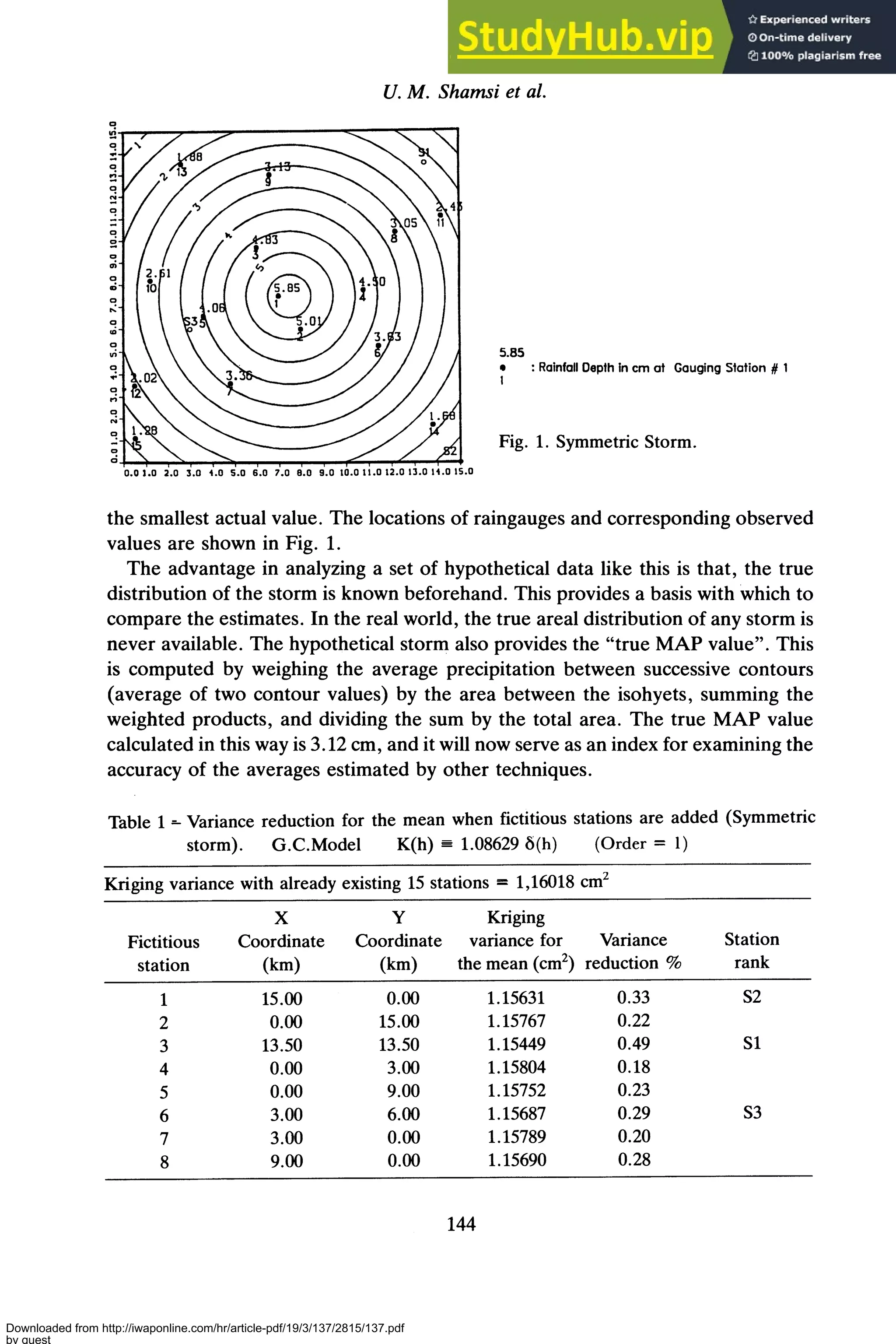 An Application Of Kriging To Rainfall Network Design | PDF