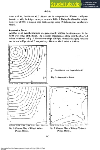 An Application Of Kriging To Rainfall Network Design | PDF