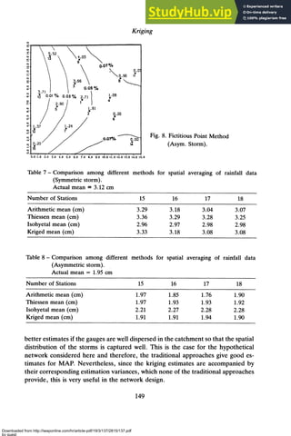 An Application Of Kriging To Rainfall Network Design | PDF