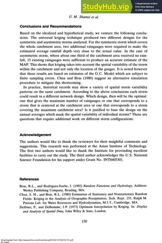 An Application Of Kriging To Rainfall Network Design | PDF