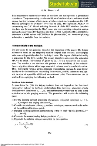 An Application Of Kriging To Rainfall Network Design | PDF