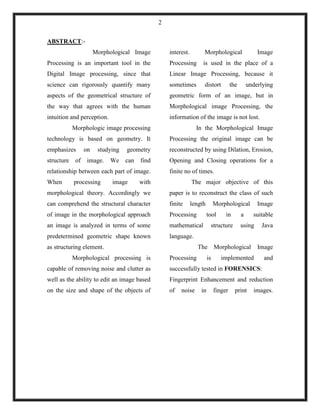 An application of morphological | DOC | Photo Editing Software ...