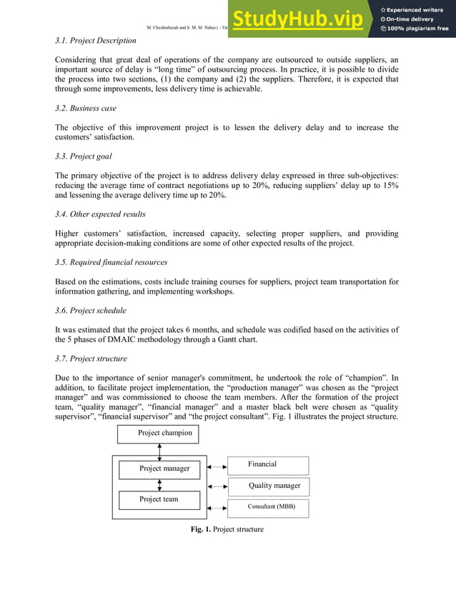 An Application Of Six Sigma DMAIC Methodology In Outsourcing Management Process Improvement | PDF
