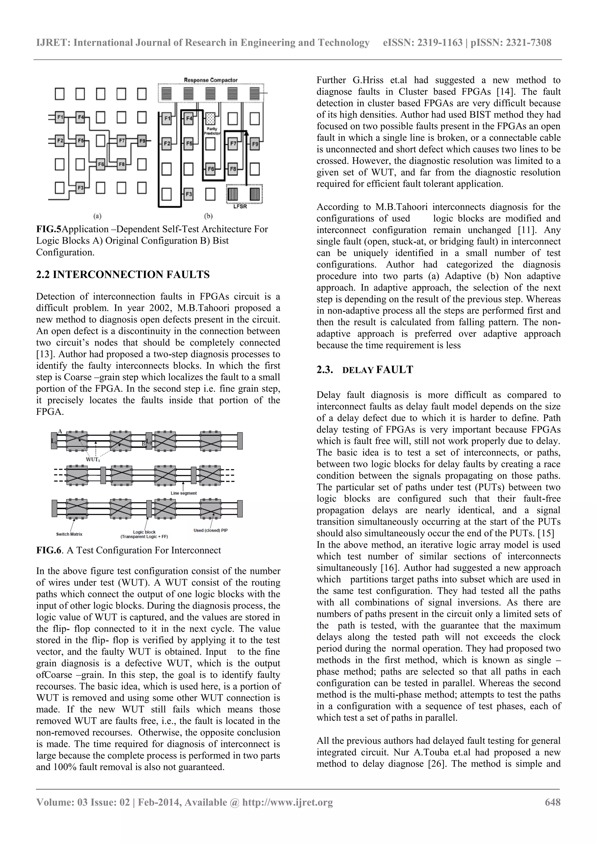 An Application Specific Reconfigurable Architecture For Fault Testing