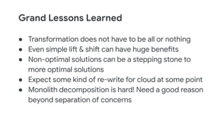 Mete Atamel "An app modernization story with Cloud Run" | PDF