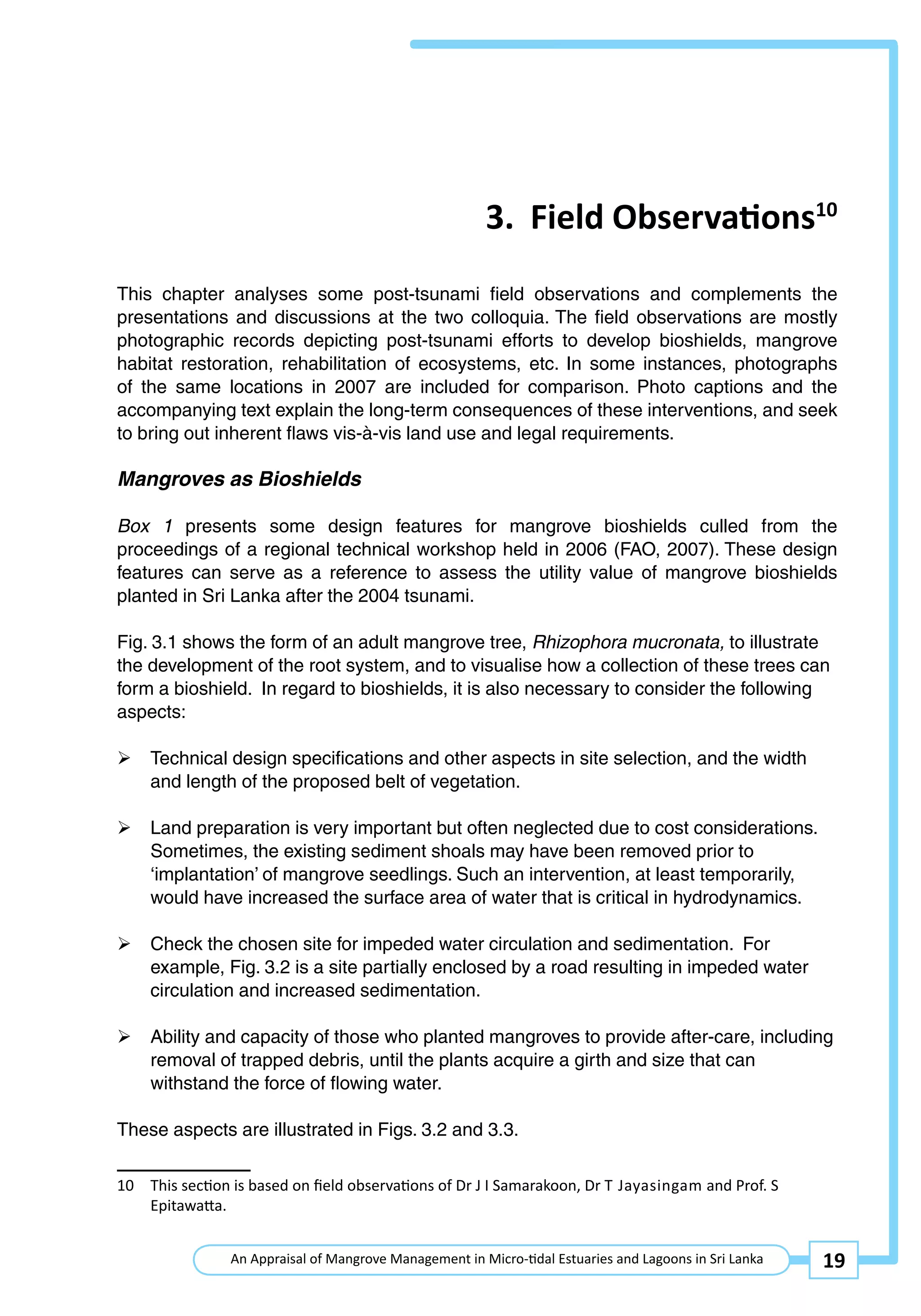 An Appraisal of Mangrove Management in Micro-tidal Estuaries and ...