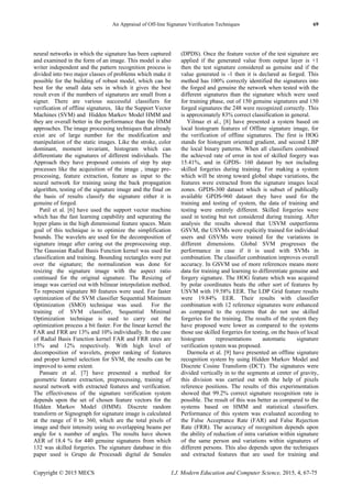 An appraisal of offline signature verification techniques | PDF