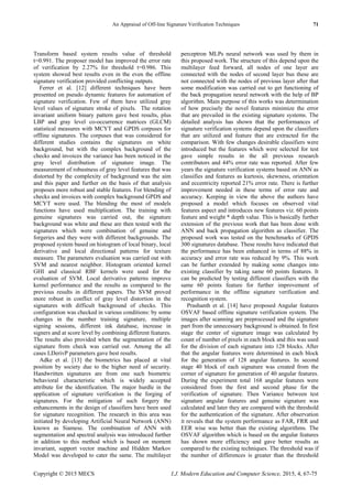 An appraisal of offline signature verification techniques | PDF