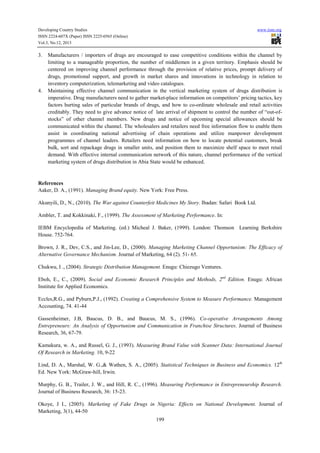 An appraisal of vertical marketing system of medical drugs distribution in abia state, nigeria ...