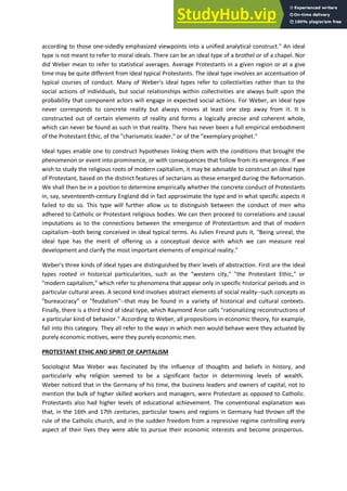 An Appreciation To The Contributions Of Weber To The Discipline Of ...