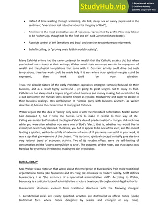 An Appreciation To The Contributions Of Weber To The Discipline Of ...