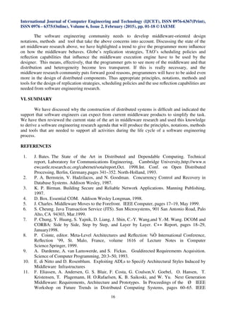 An approach of software engineering through middleware | PDF