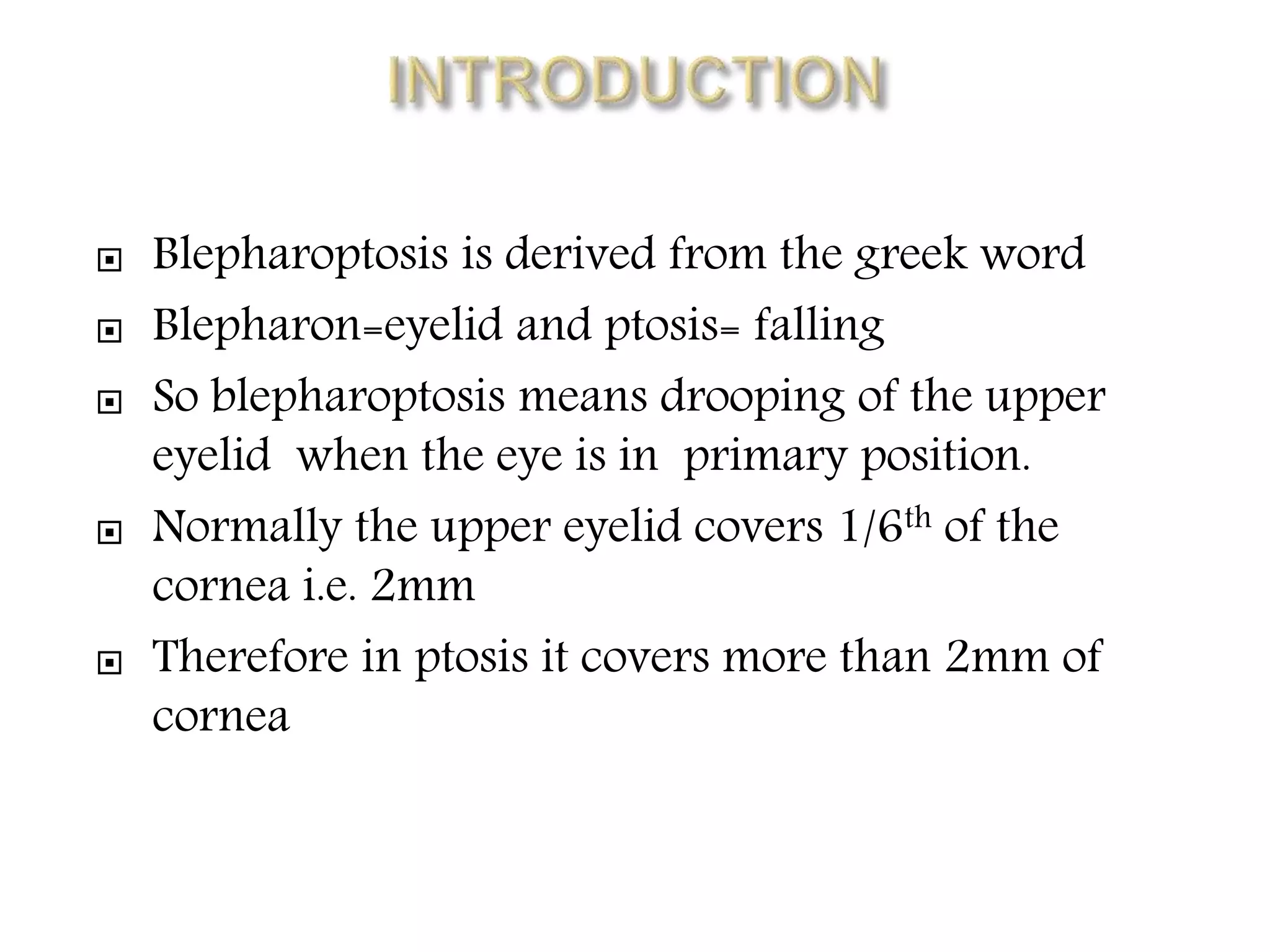 An approach to a case of ptosis | PPTX
