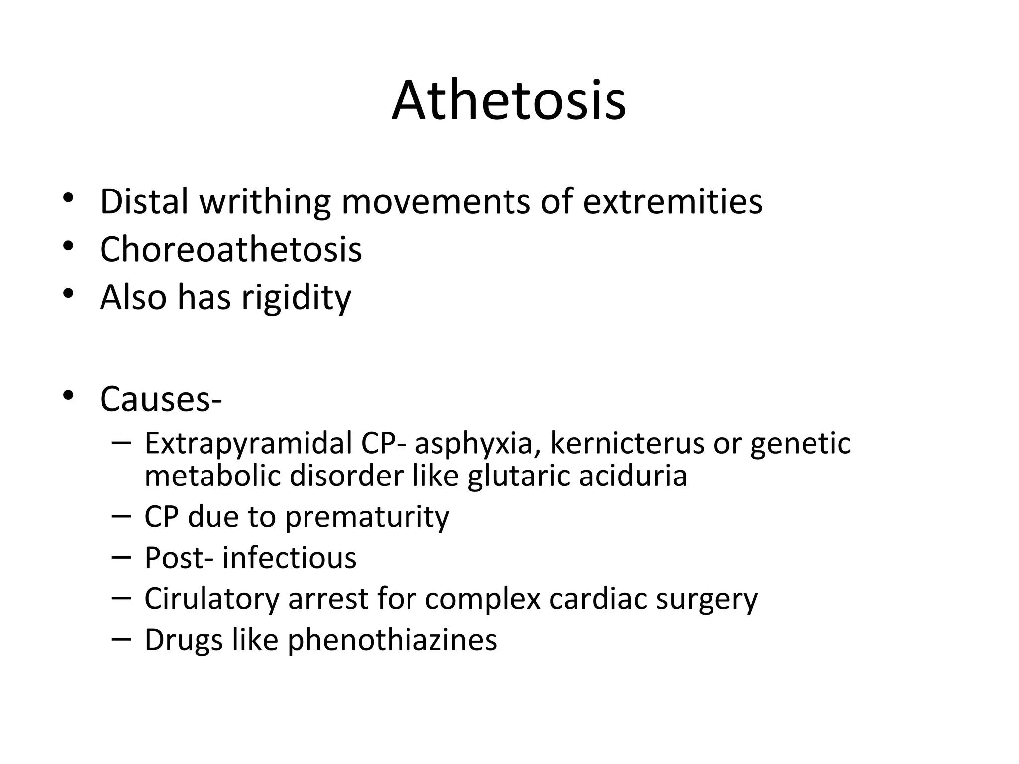 An approach to a child with abnormal movement | PPT