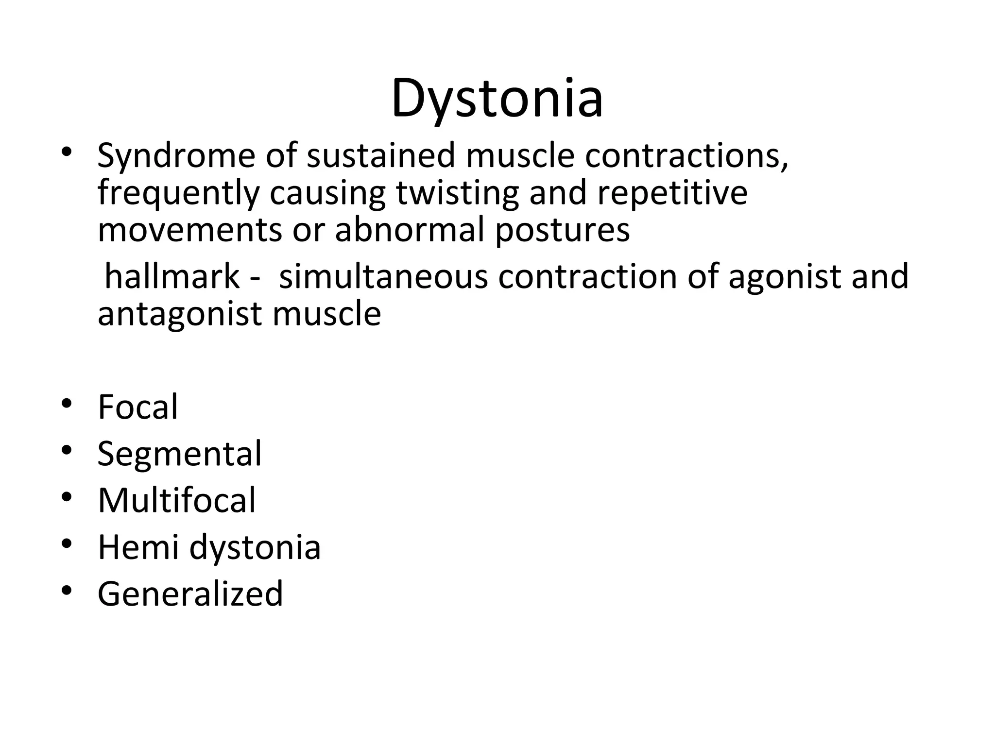 An approach to a child with abnormal movement | PPT