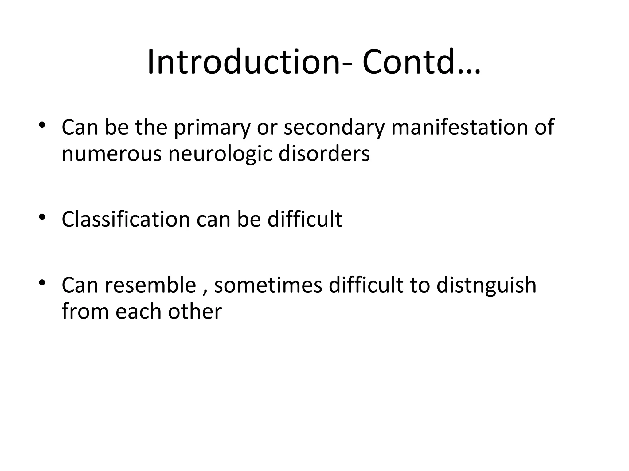 An approach to a child with abnormal movement | PPT