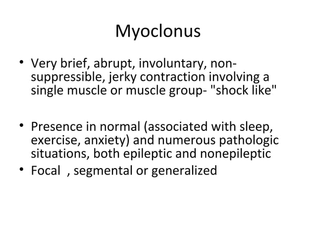 An approach to a child with abnormal movement | PPT