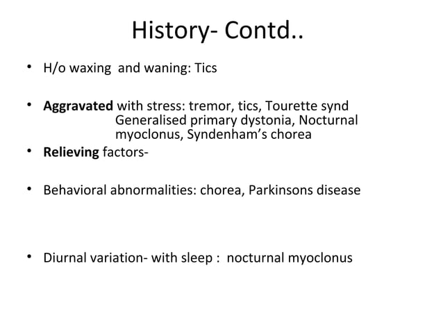 An approach to a child with abnormal movement | PPT | Brain and Nervous ...
