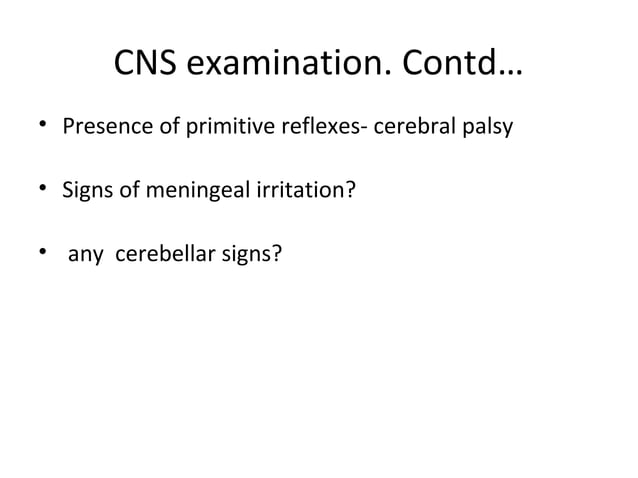 An approach to a child with abnormal movement | PPT | Brain and Nervous ...