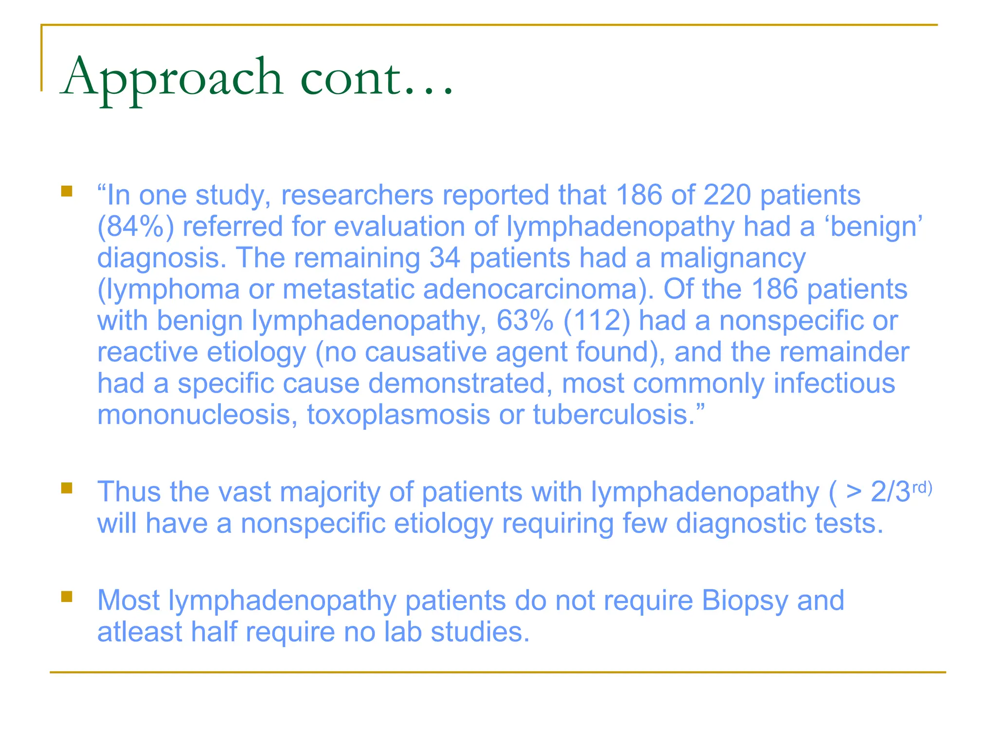An approach to a child with Lymphadenopathy.ppt