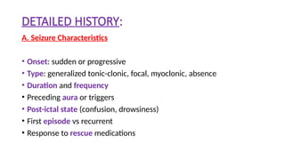 AN APPROACH TO A CHILD WITH STATUS EPILEPTICUS | PPTX