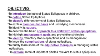 AN APPROACH TO A CHILD WITH STATUS EPILEPTICUS | PPTX