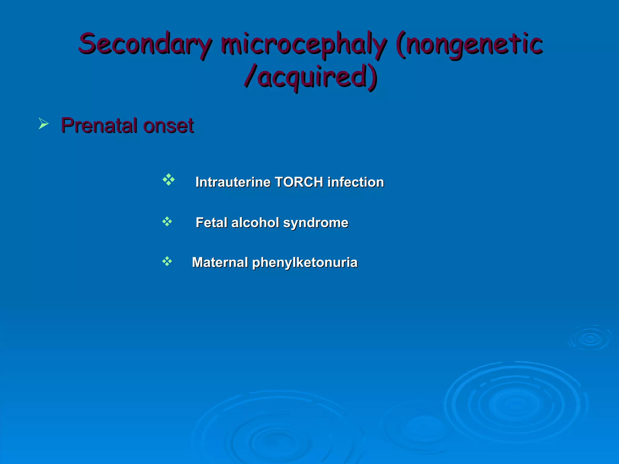 An approach to a chil with microcephaly | PPT