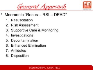 An approach to acute poisoning in the Emergency Department | PPTX