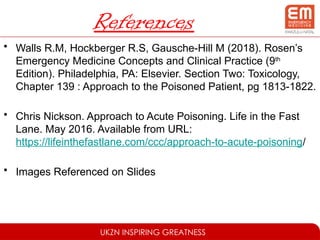 An approach to acute poisoning in the Emergency Department | PPTX