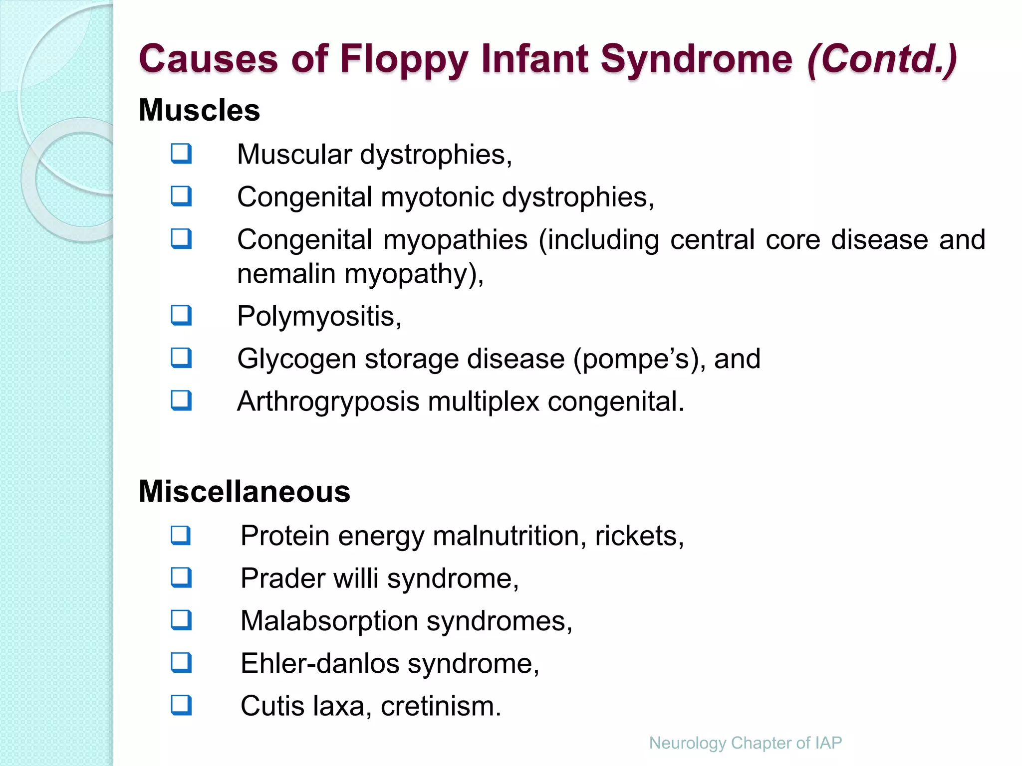 An approach to a Floppy infant - Dr Sujit | PPTX