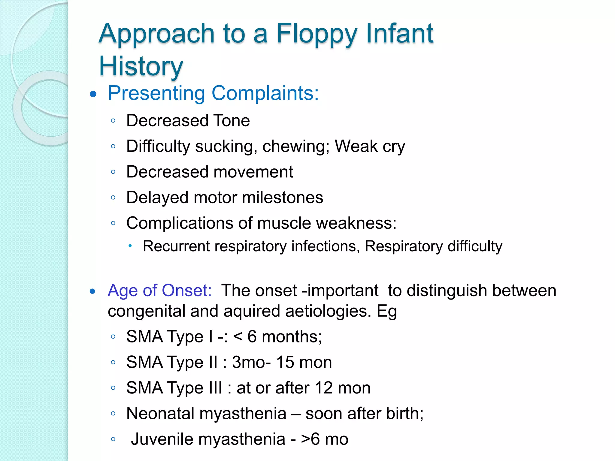 An approach to a Floppy infant - Dr Sujit | PPTX