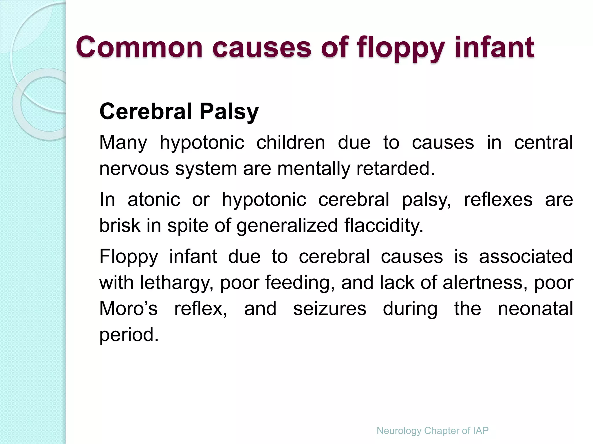 An approach to a Floppy infant - Dr Sujit | PPTX