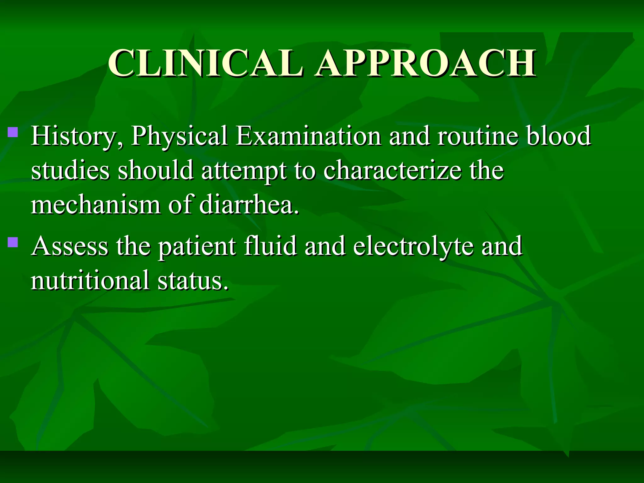 An approach to a patient with chronic diarrhea | PPT | Digestive ...