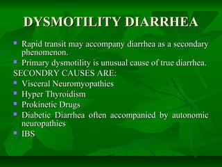 An approach to a patient with chronic diarrhea | PPT | Digestive ...