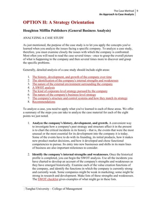 An Approach To Case Analysis | PDF