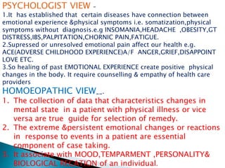 An approach to case taking in homoeopathy | PPTX