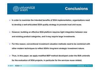 An approach to extract the business value from soa services | PPT