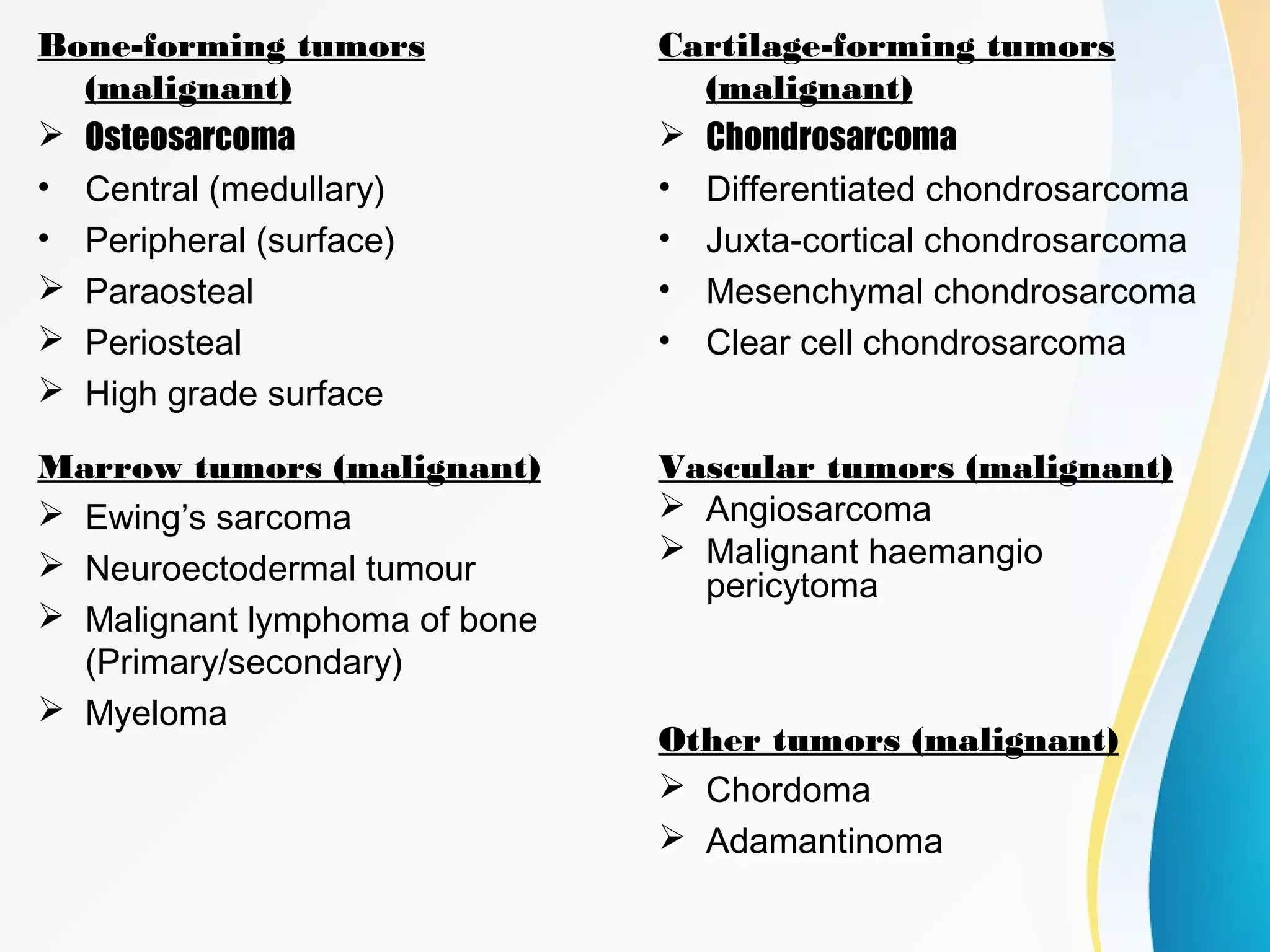 An approach to malignant bone tumors | PPT
