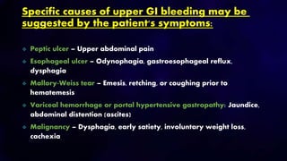 Upper GIT Bleeding | PPTX
