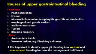 Upper GIT Bleeding | PPTX
