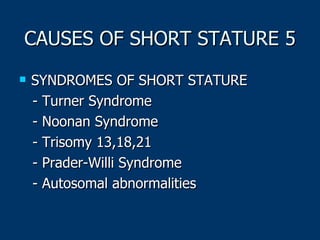 An approach to short stature in children td | PPT