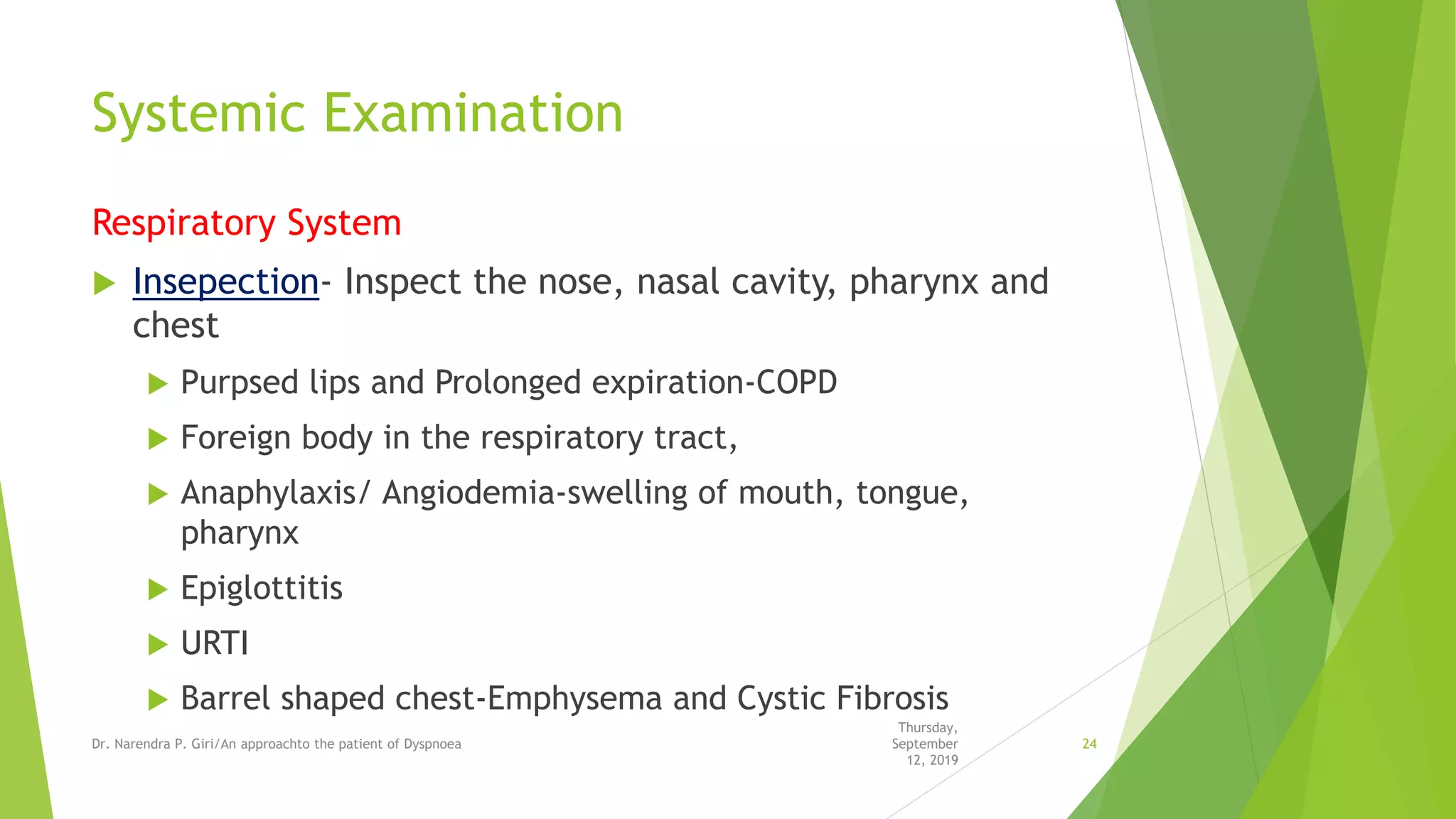 An approach to the patient of dyspnoea | PDF