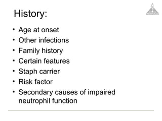 An approach to the patient with recurrent skin abscesses | PPT
