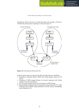An Approach To Verilog-VHDL Interoperability For Synchronous Designs | PDF